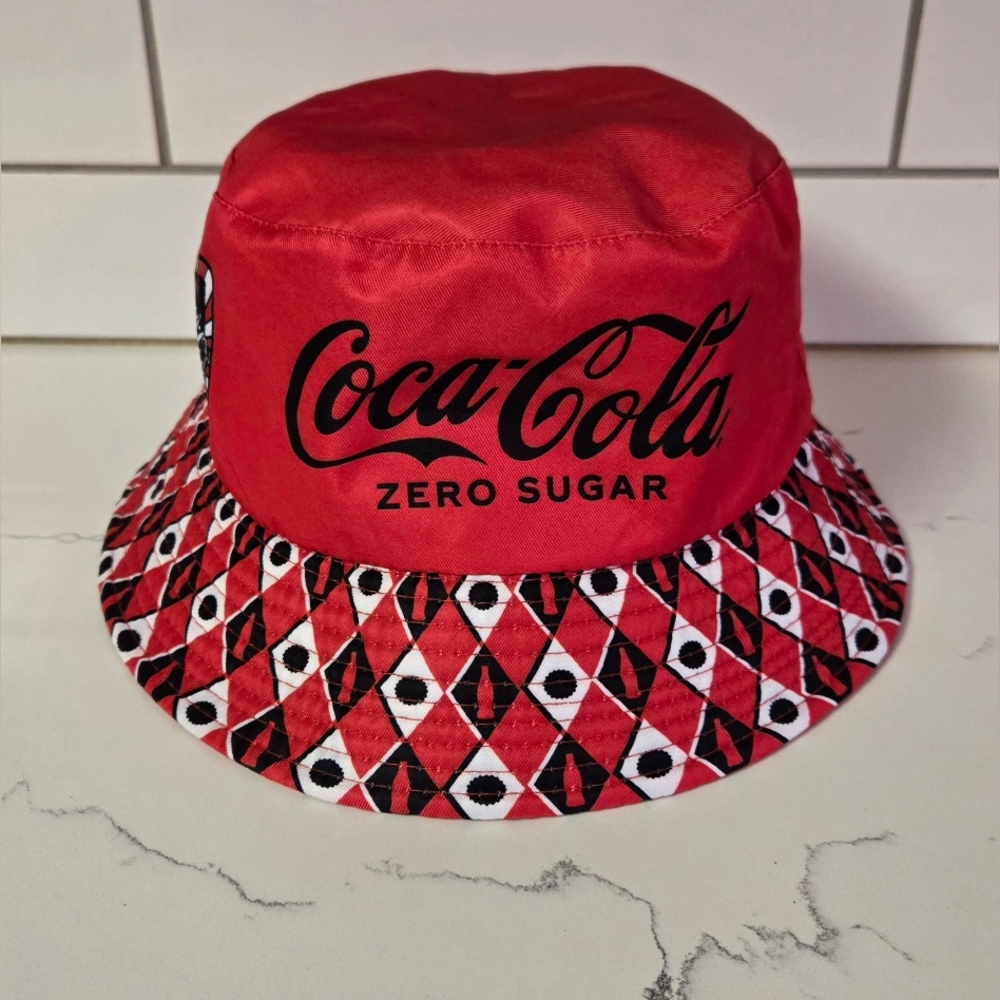 Official Coca-Cola Zero Sugar Reversible Bucket Hat M… - Gem